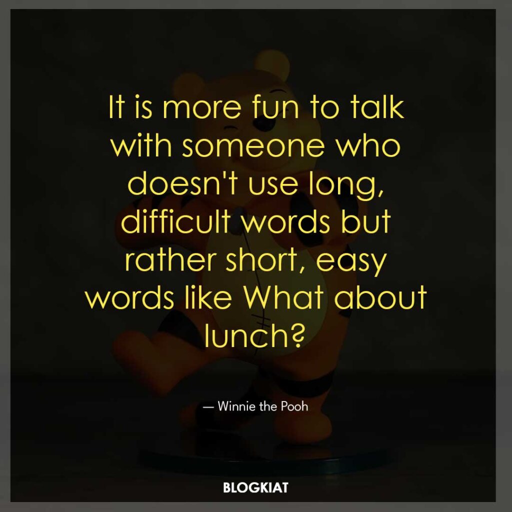 20 Famous Winnie the pooh quotes - Blogkiat