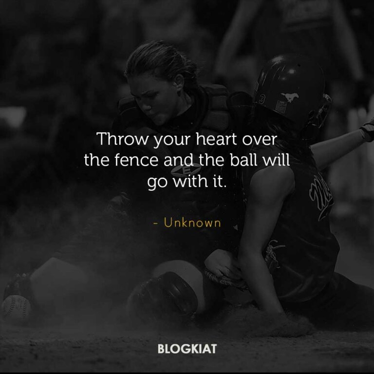 50 Inspirational Softball Quotes To Give Your Best - Blogkiat
