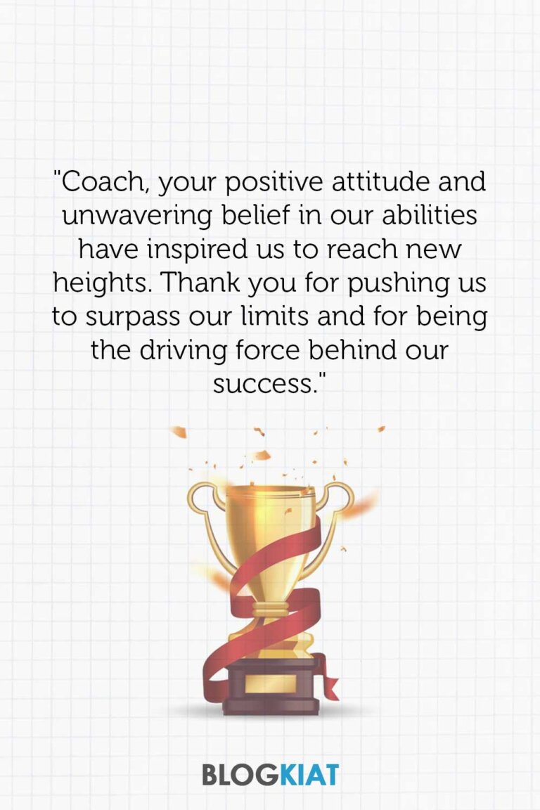 50 Best Thank You Coaches Messages (2024)