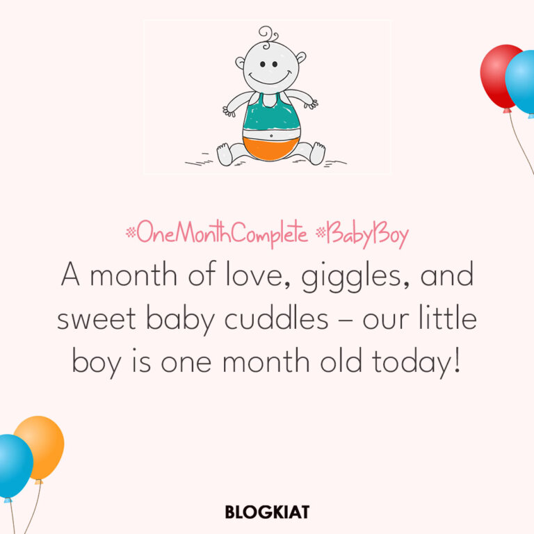 115 Heartwarming One-Month Birthday Wishes for Your Baby Boy!