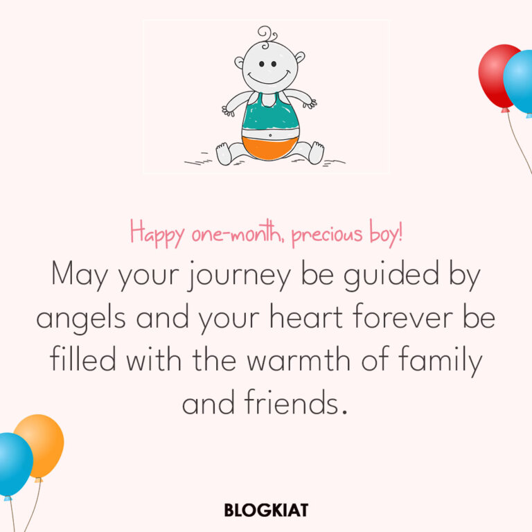 115 Heartwarming One-Month Birthday Wishes for Your Baby Boy!