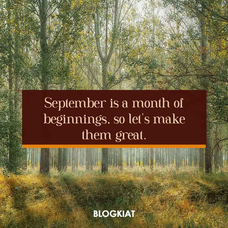Best Hello September Quotes for 2024
