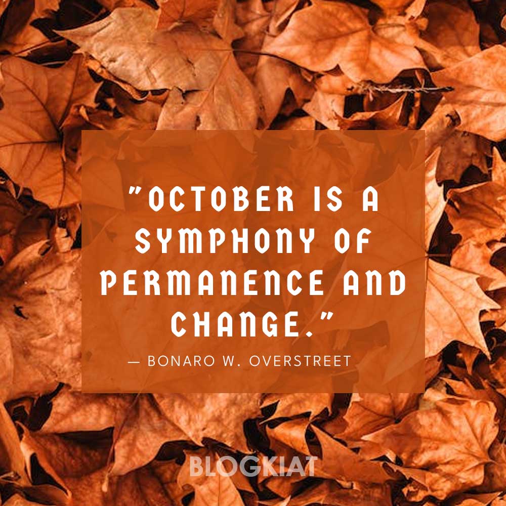 100 Best October Quotes To Welcome The Season Blogkiat