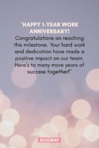 80+ Work Anniversary Messages For Positive Workplace Culture - Blogkiat