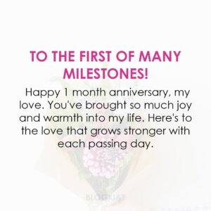 150 Happy 1 Month Anniversary Wishes for Your Love(2026)